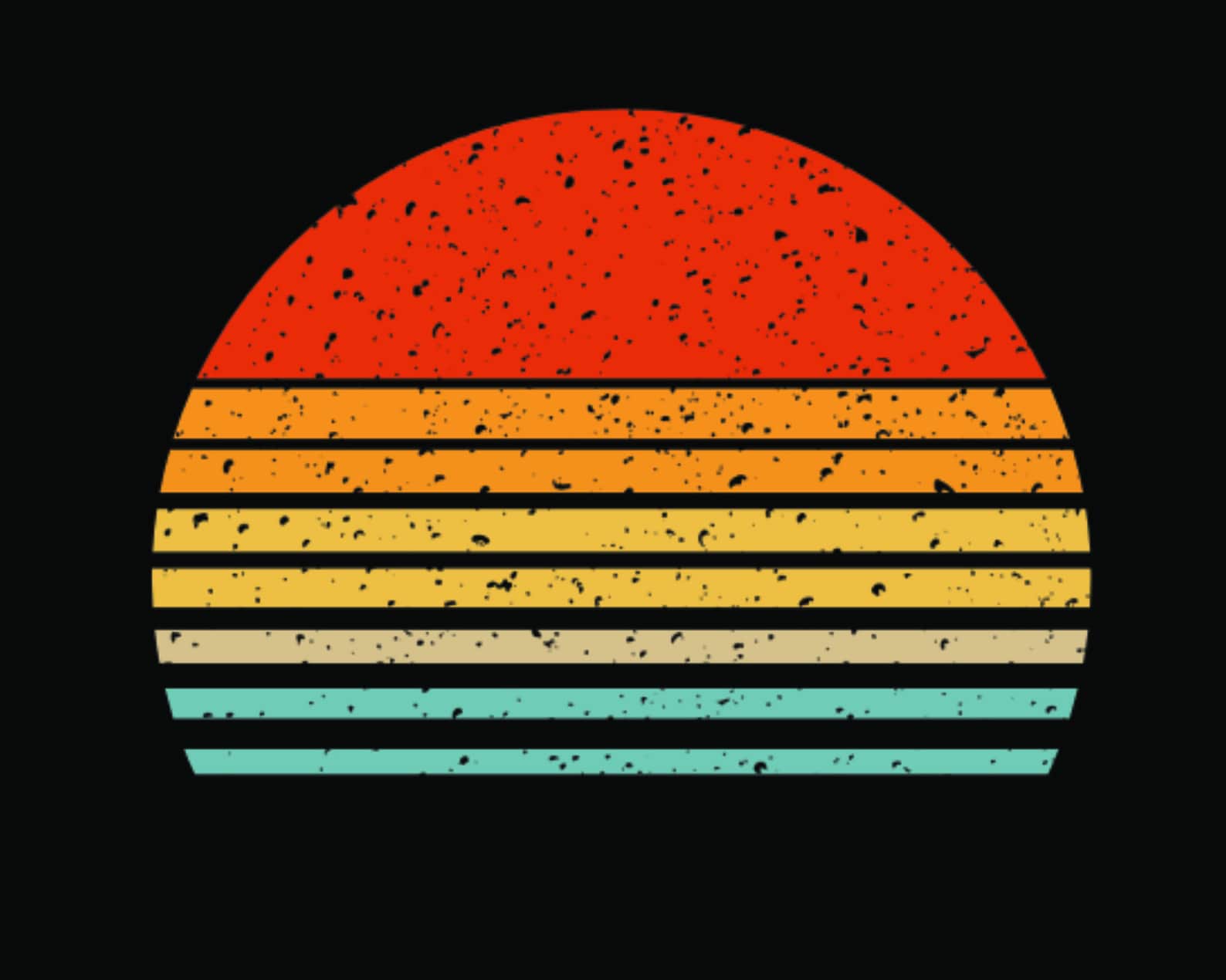 Distressed Retro Vintage Sunset Background Sunset SVG Grunge | Etsy