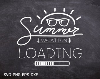 Teacher Summer Vacation Loading Svg - Etsy