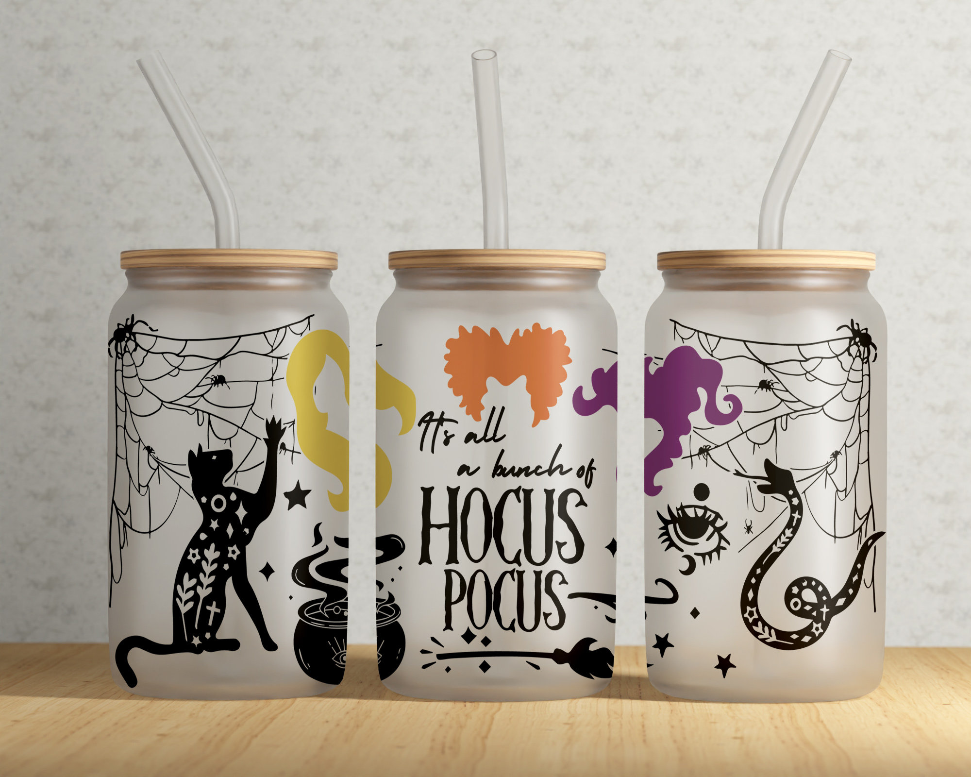 Hocus Pocus Full Wrap SVG It's All A Bunch of Hocus - Etsy