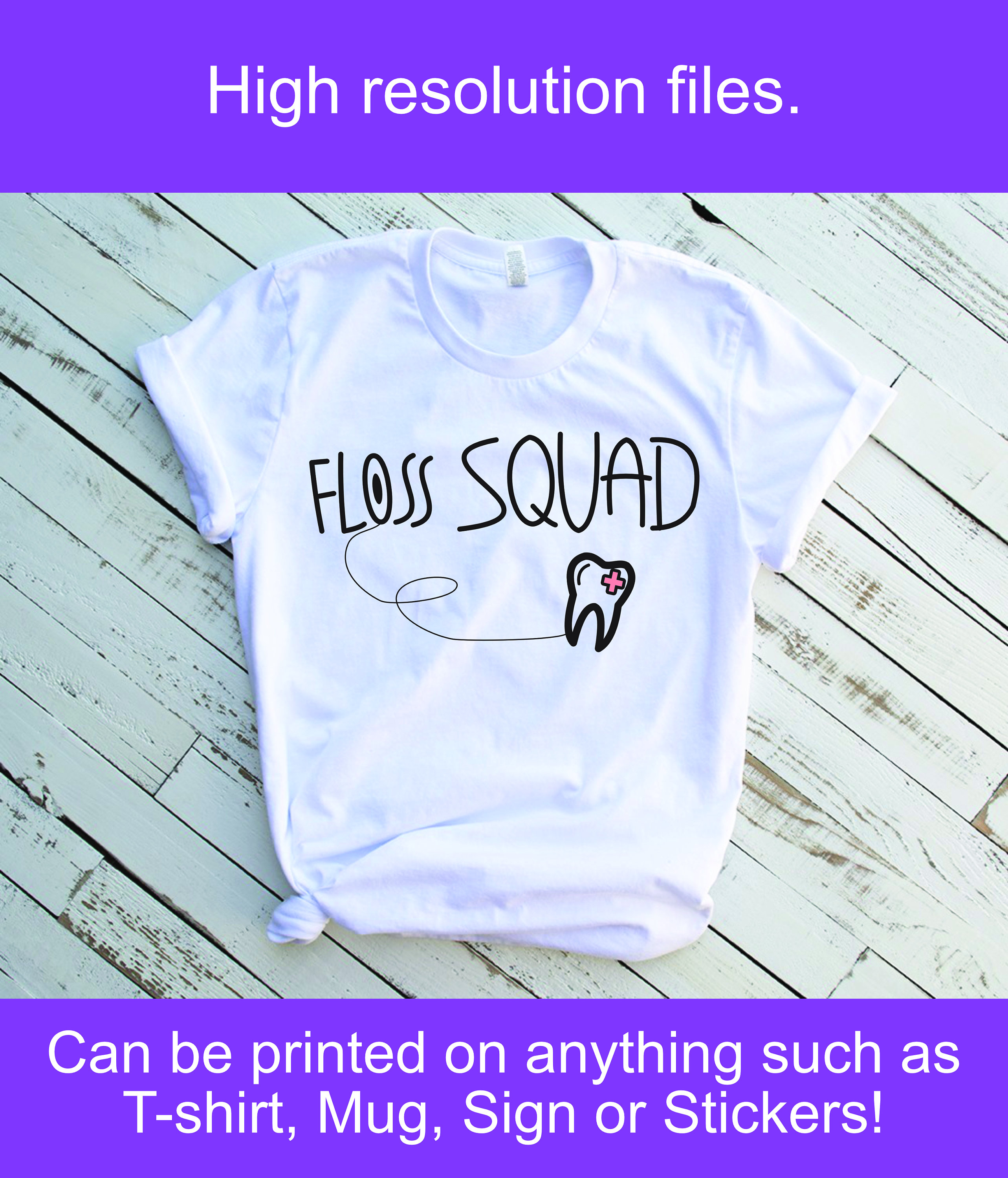 Dental SVG Dental PNG Floss Squad SVG Cutting File for the | Etsy