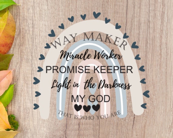 Waymaker Rainbow SVG PNG - Etsy