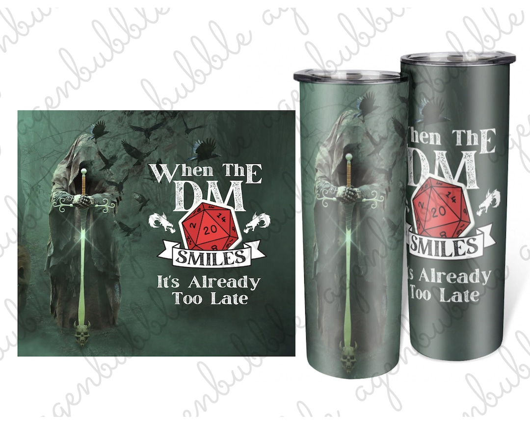 When the DM Smiles Skinny Tumbler 20 Oz | Funny Gift for Dungeon Master ...