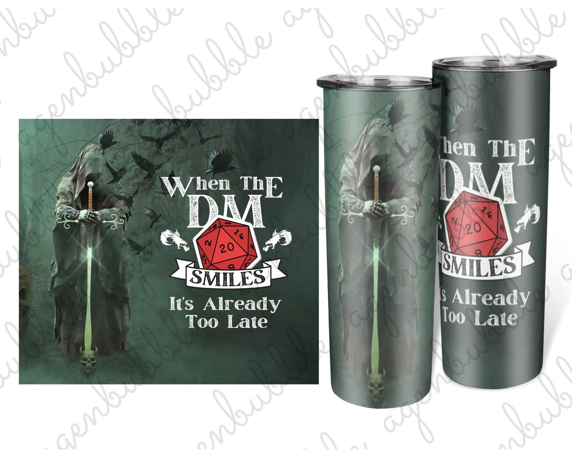 When the DM Smiles Skinny Tumbler 20 Oz Funny Gift for - Etsy