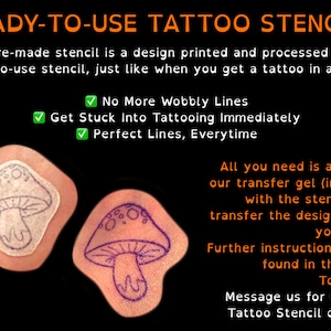 Stencil Disegni di tatuaggi strega, pronti all'uso, facili da applicare ...