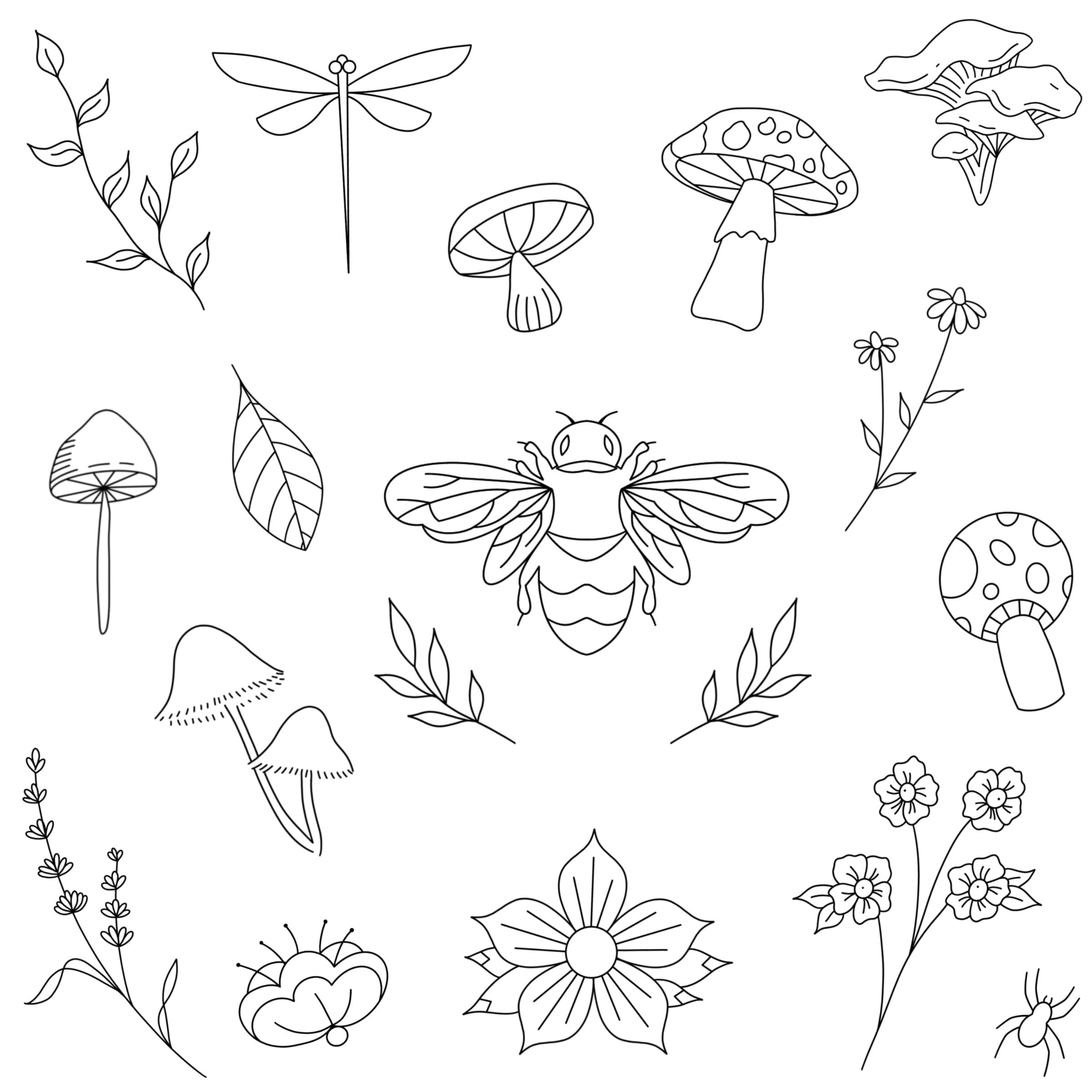 Simple beginner tattoo stencils - Bronctattooaus.com