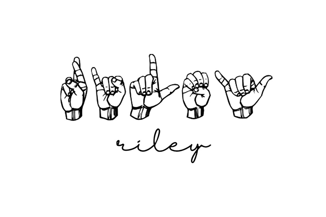 Sign Language Name Sign ASL Name Sign Sign Language Sign | Etsy