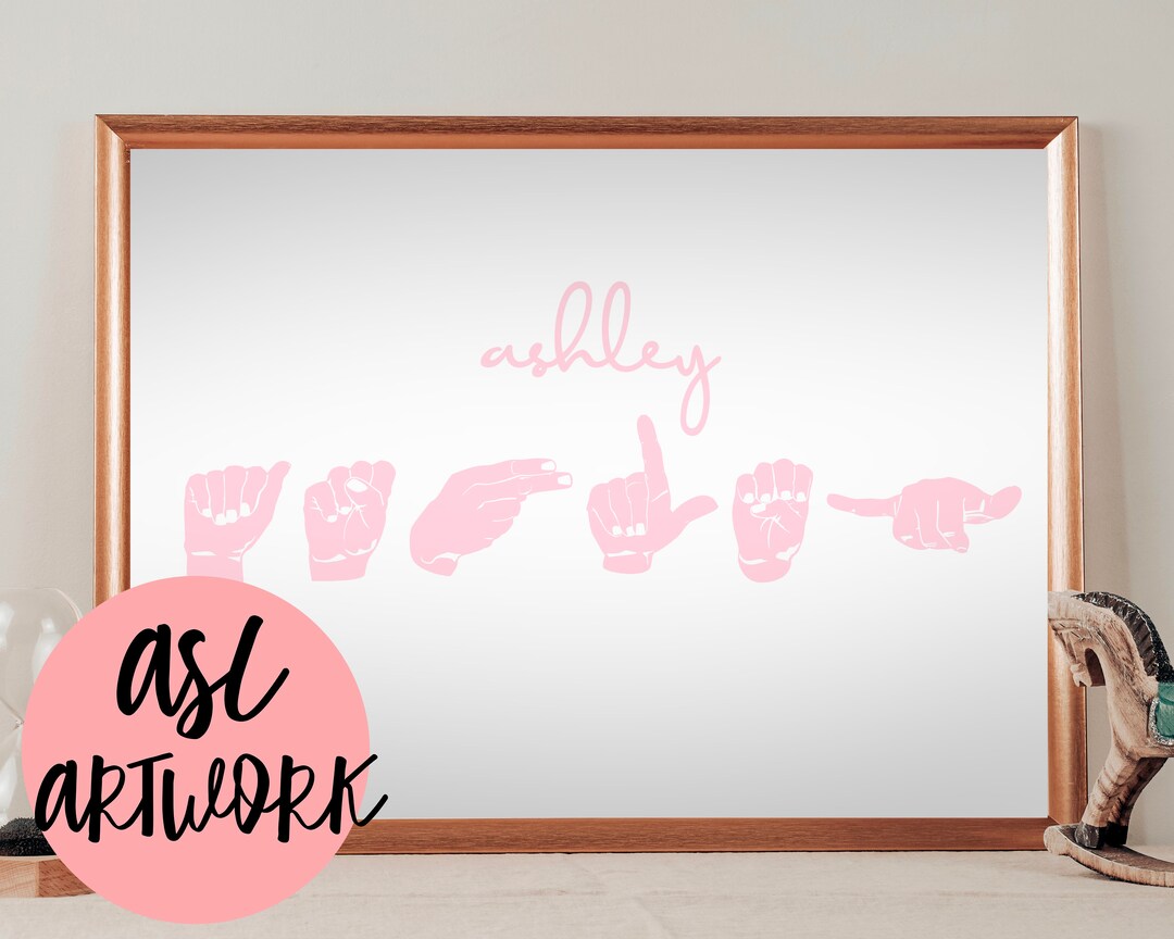 Sign Language Name Sign ASL Name Sign Sign Language Sign - Etsy