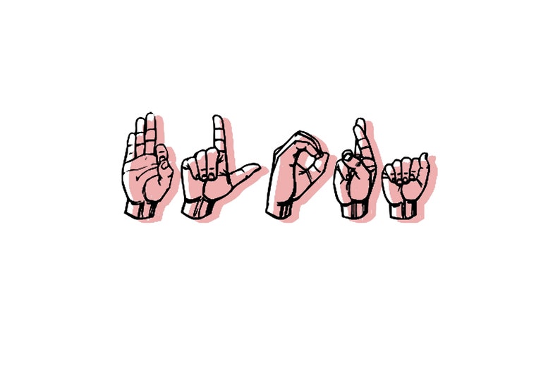 Sign Language Name Sign ASL Name Sign Sign Language Sign | Etsy