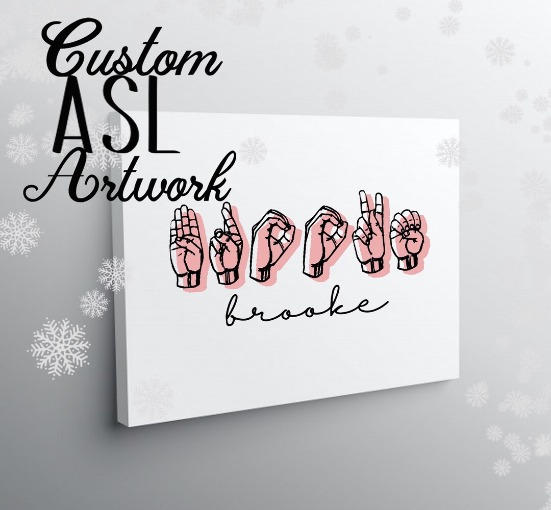 Sign Language Name Sign ASL Name Sign Sign Language Sign - Etsy