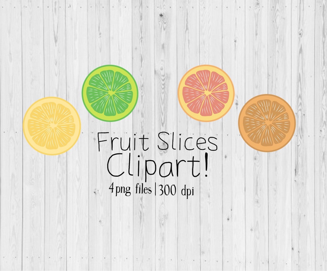 Fruit Clipart Set Citrus Fruits Clipart Set Summer Clipart - Etsy