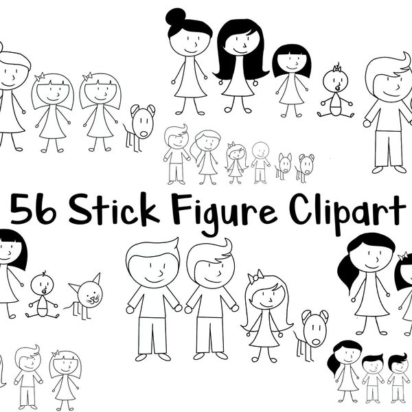 Stick People - Etsy