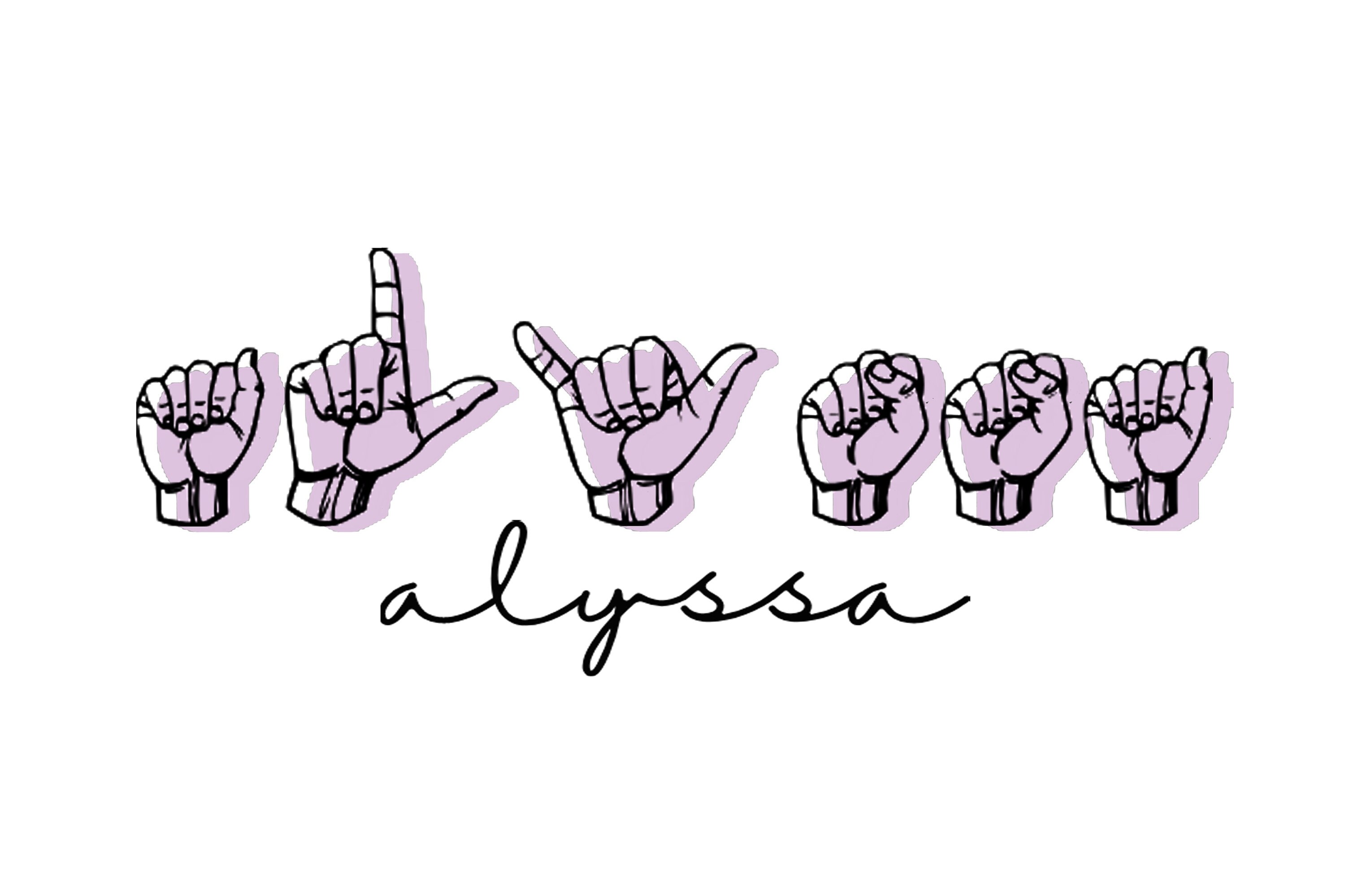 Sign Language Name Sign ASL Name Sign Sign Language Sign | Etsy