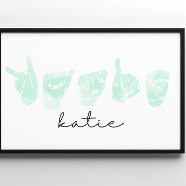 Sign Language Art - Etsy