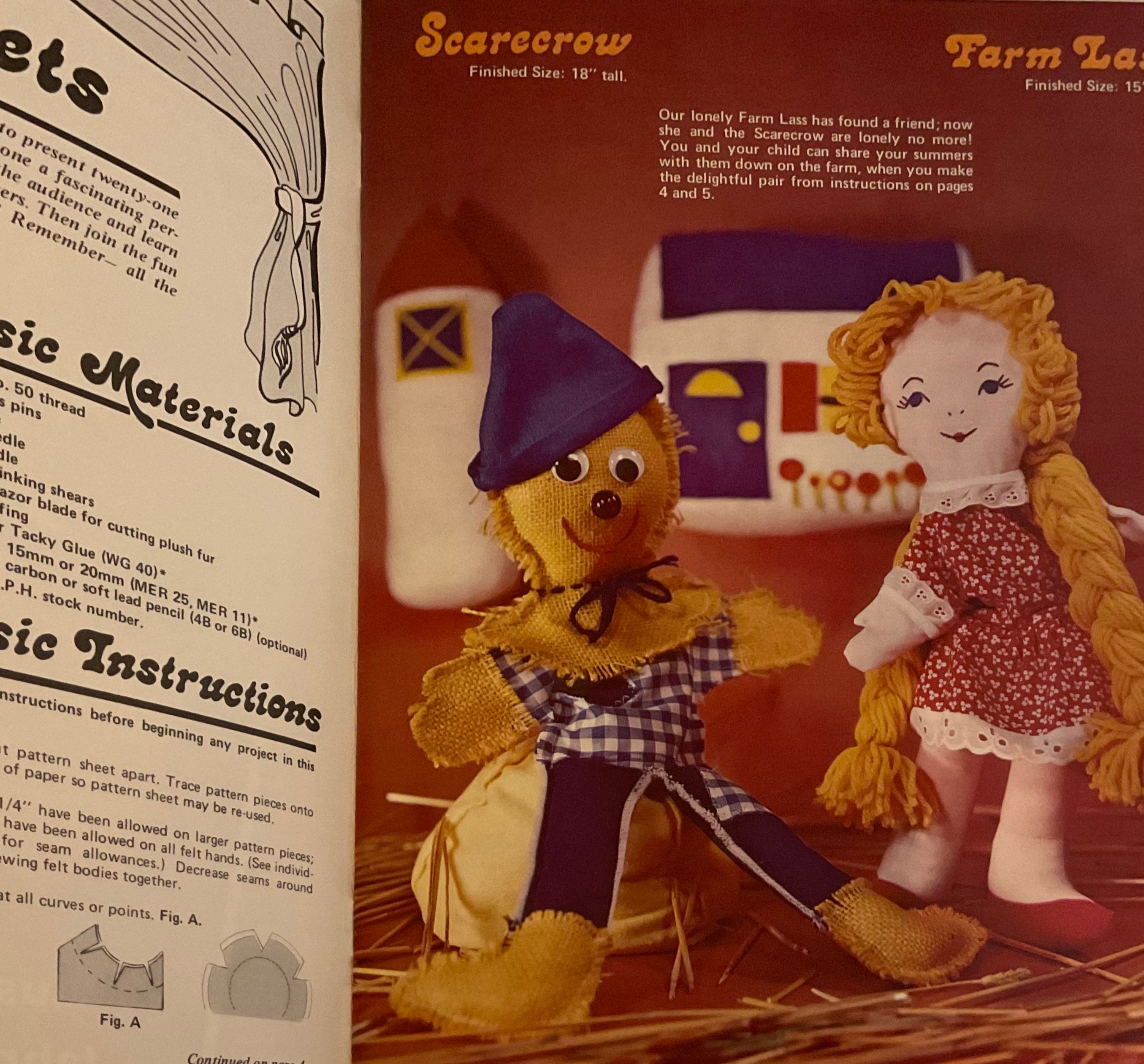 Vintage Hand Puppets Patterns & Tutorial Booklet, 21 Original Designs ...