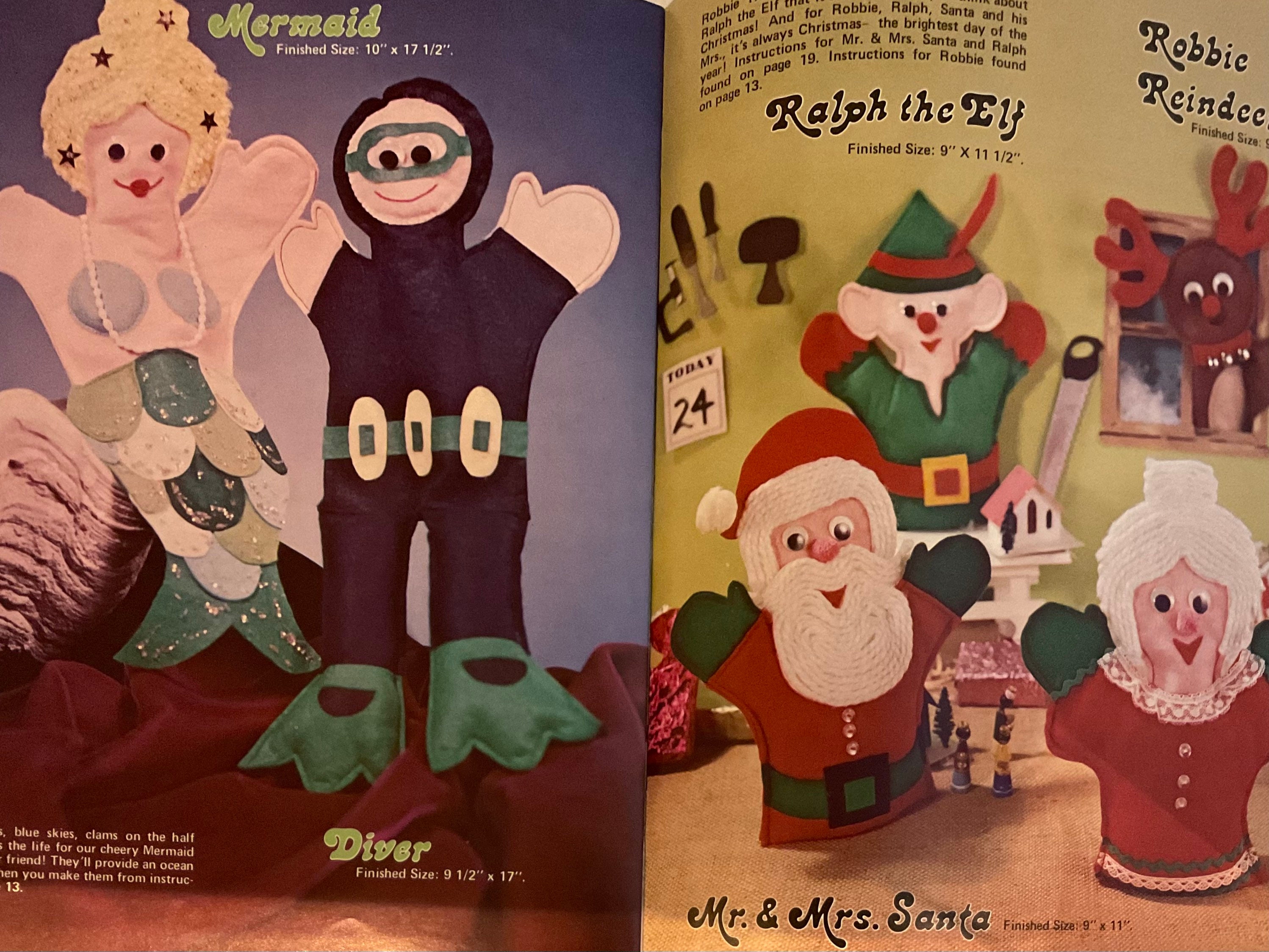 Vintage Hand Puppets Patterns & Tutorial Booklet, 21 Original Designs ...