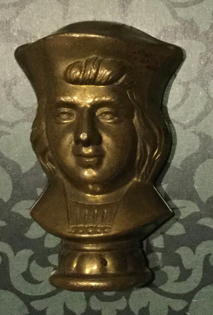 Vintage Colonial Figure, Quaker Oats, Columbus, Figural, Brass, Statue ...