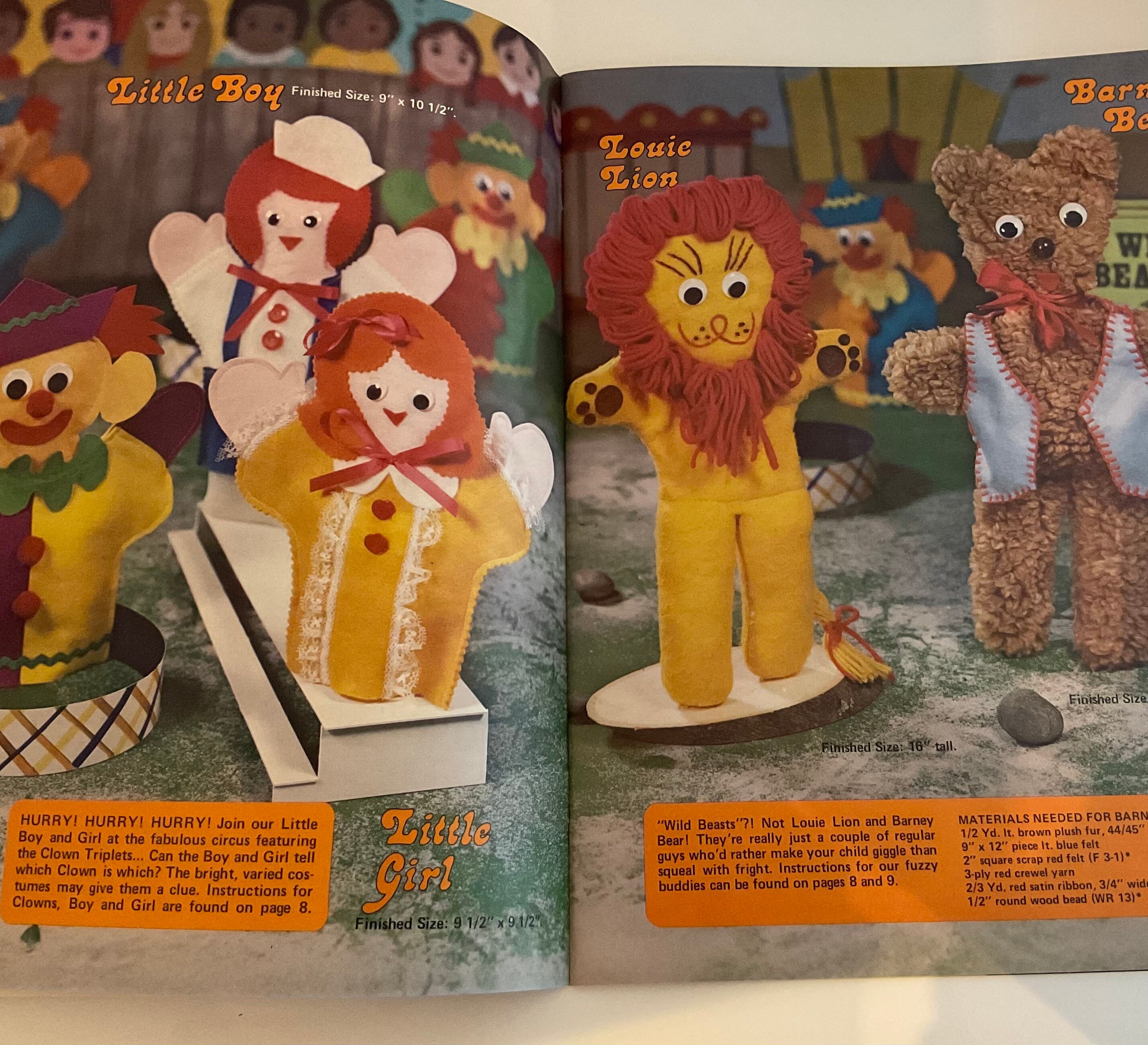 Vintage Hand Puppets Patterns & Tutorial Booklet, 21 Original Designs ...
