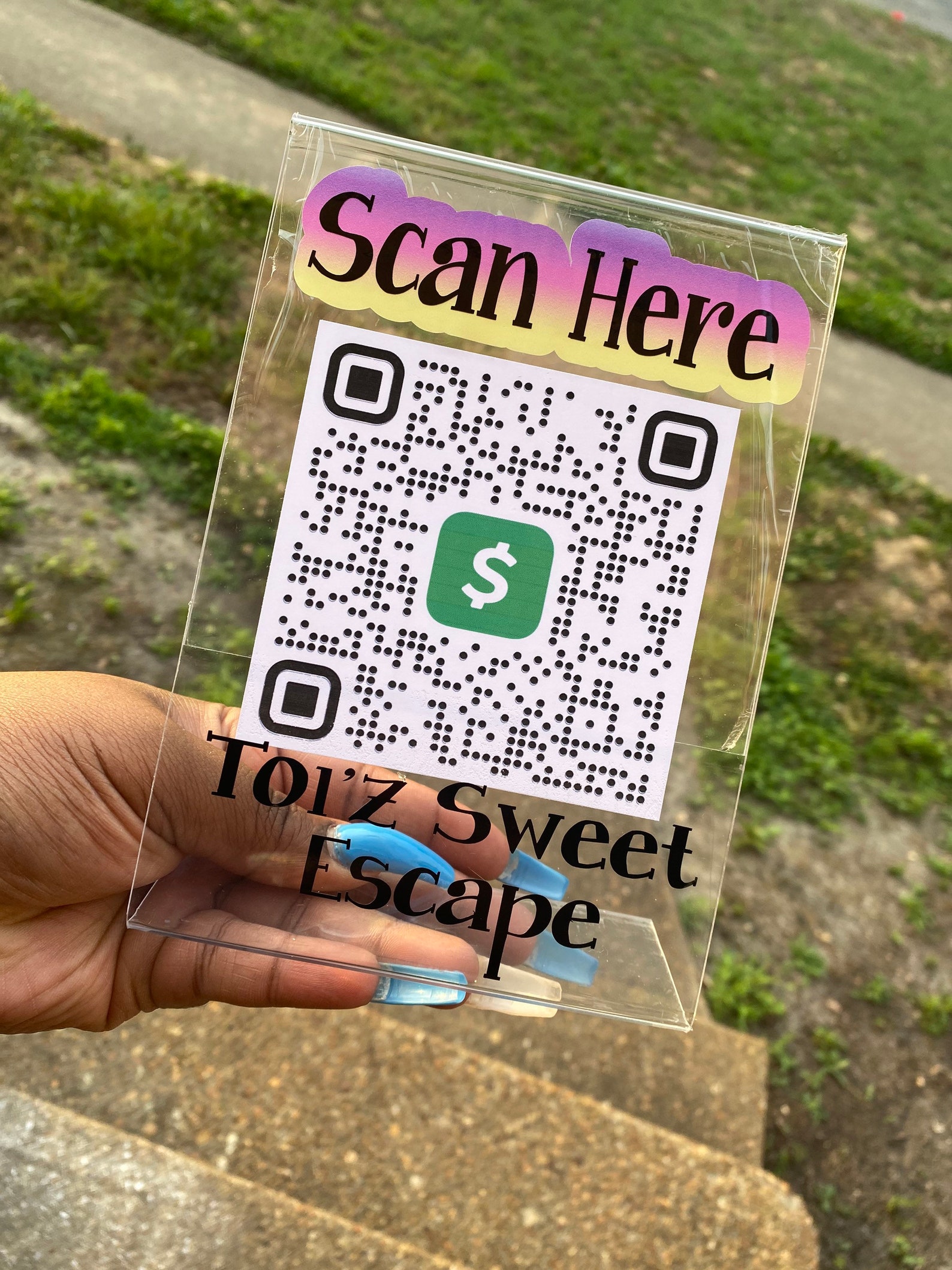 Scan To Pay Scan To Pay Plaque Acrylic QR Code Sign QR Etsy