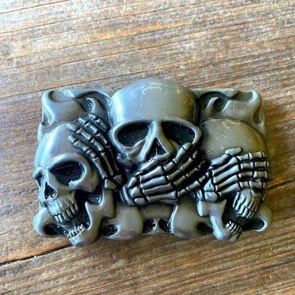 Skull Belt Buckle - Etsy