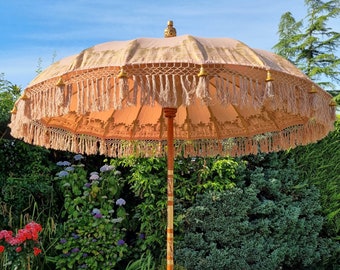 BALI TEMPLE UMBRELLA Wedding Umbrella Ceremony Umbrella Balinese Umbrella Asian Umbrella Patio Umbrella Tassel Umbrella Boho Umbrella Etsy