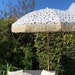 Boho Parasol Umbrella : Dalmation Mono Black and White Print Sun Garden ...