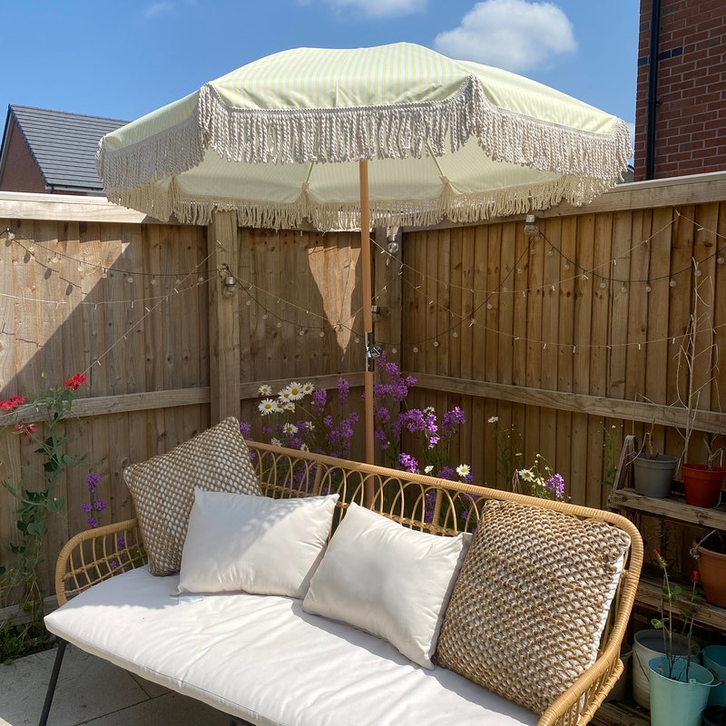 Garden Parasol Striped - Etsy UK