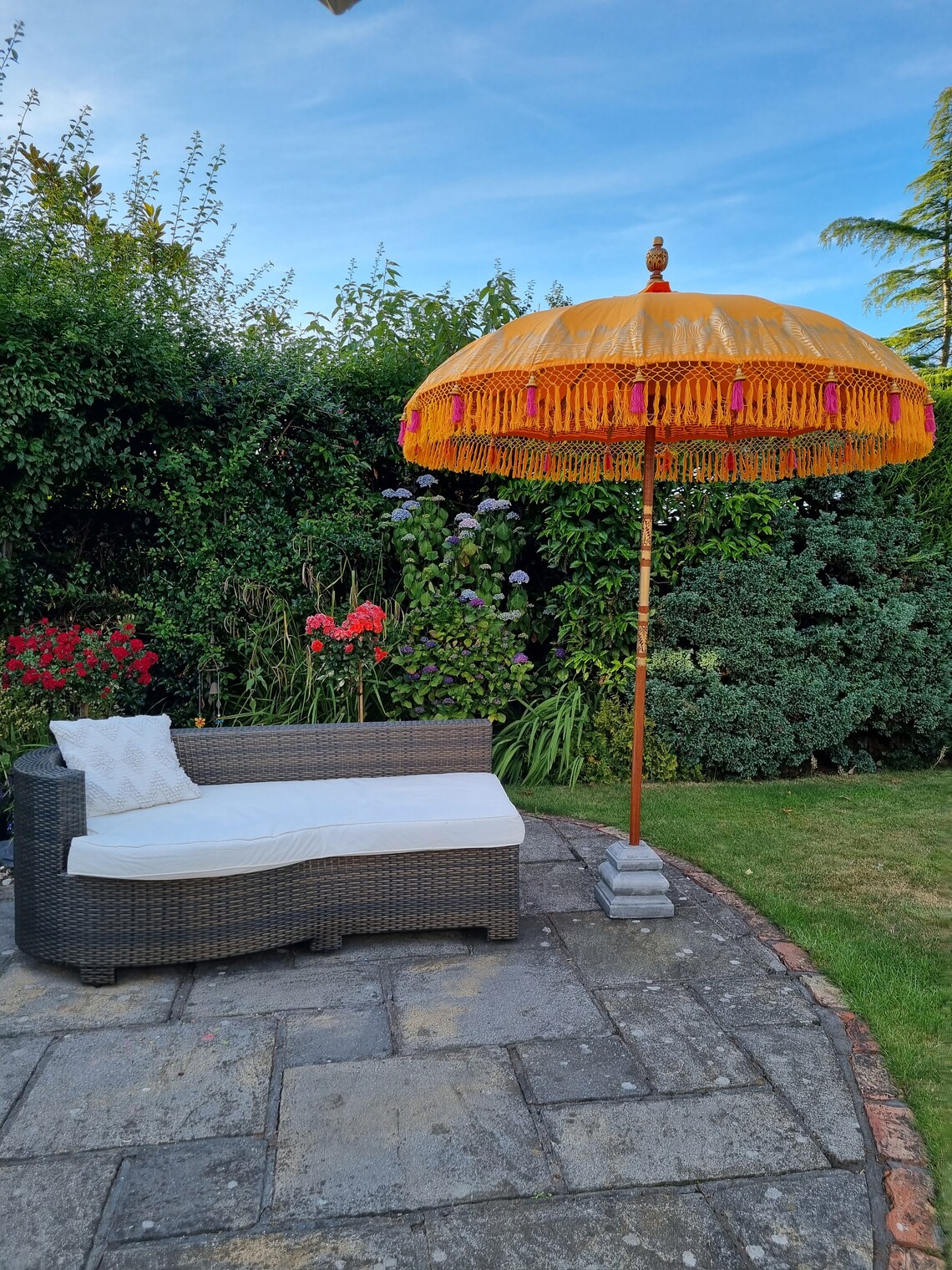 Handmade Balinese Collection Authentic Boho Style Sun Garden Parasol ...