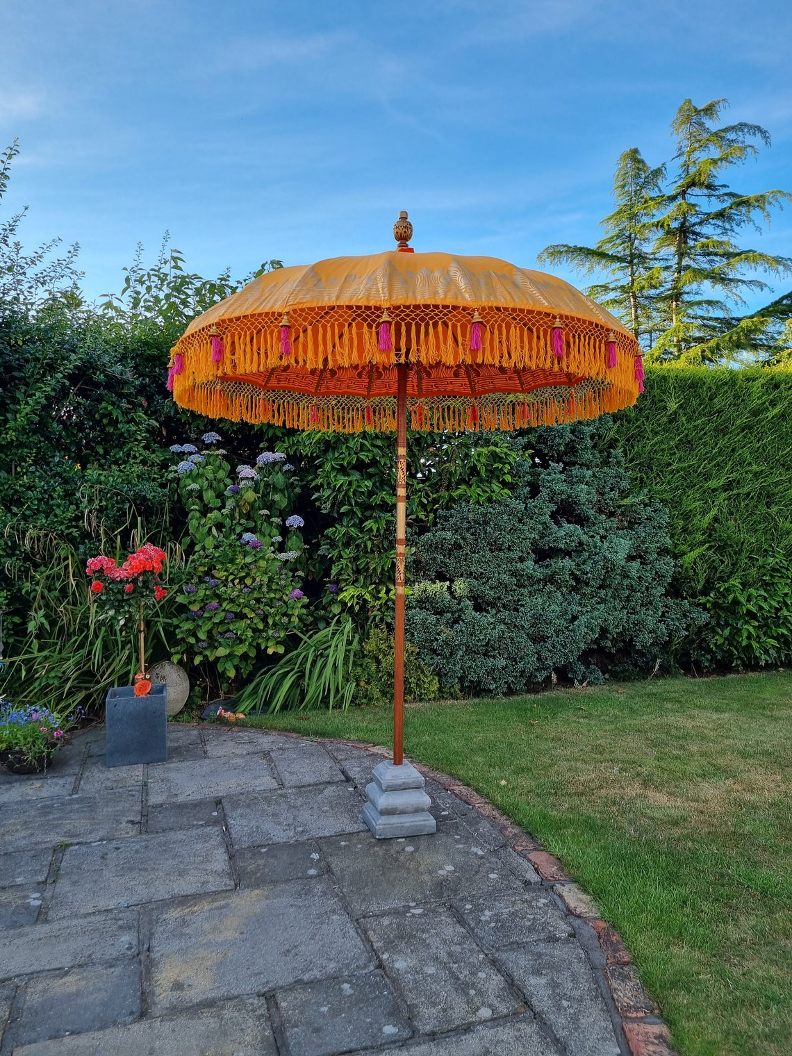 Handmade Balinese Collection Authentic Boho Style Sun Garden Parasol ...