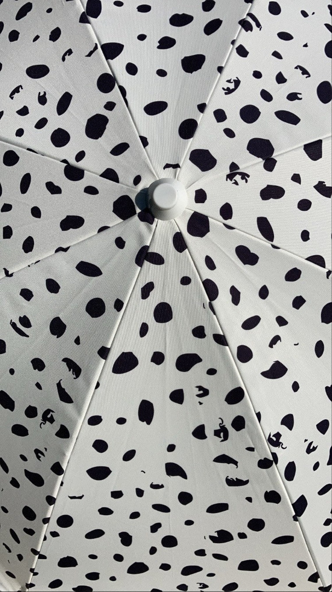 Boho Parasol Umbrella : Dalmation Mono Black and White Print Sun Garden ...