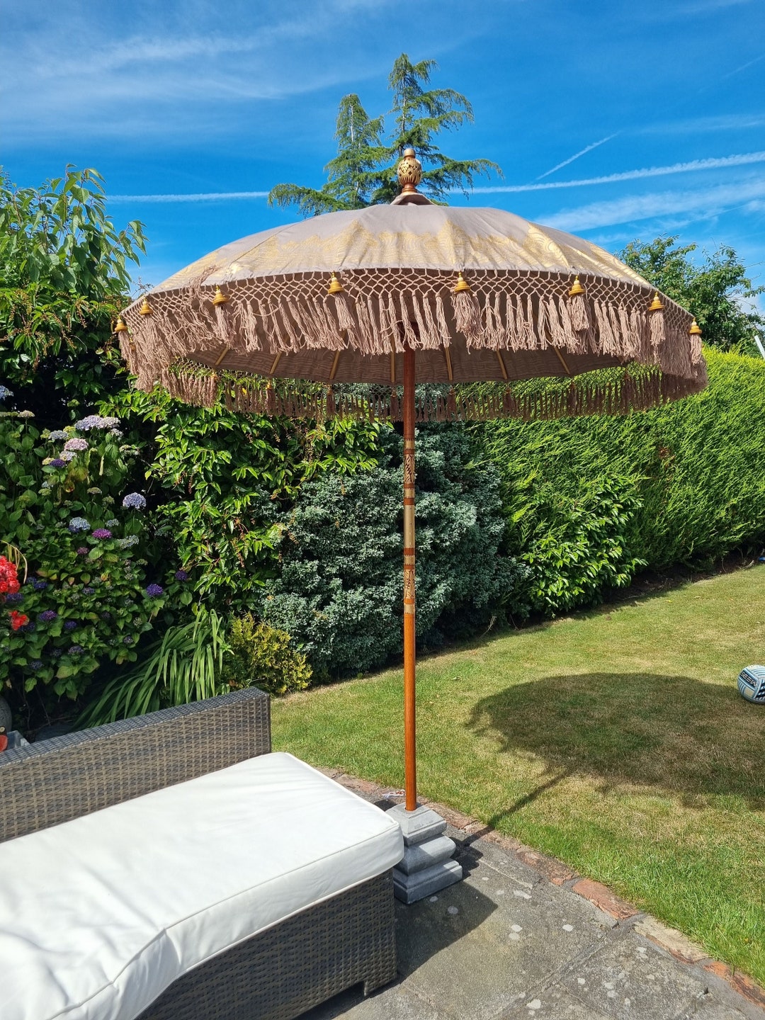 Handmade Balinese Collection Authentic Boho Style Sun Garden Parasol ...