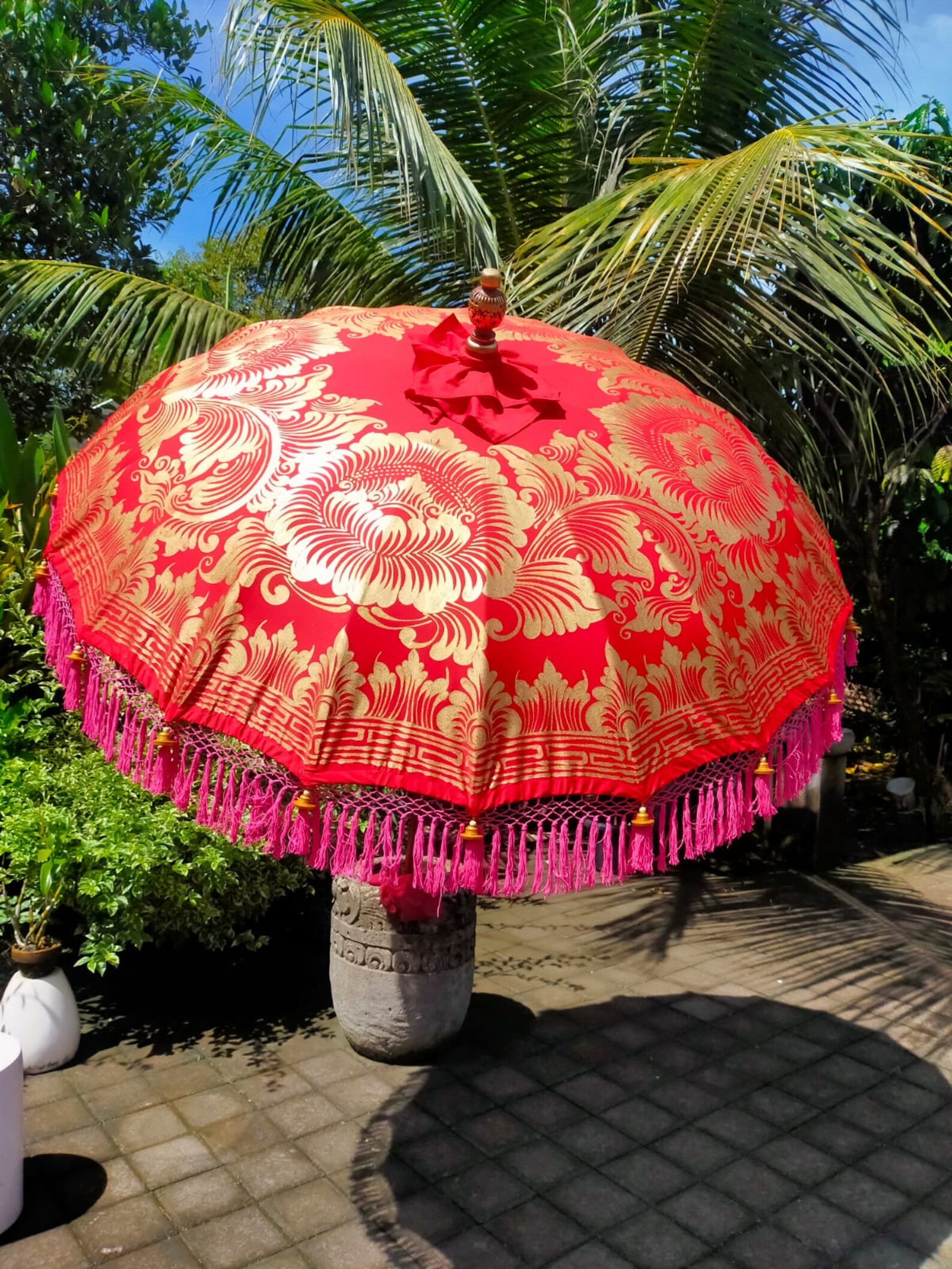 Handmade Balinese Collection Authentic Boho Style Sun Garden Parasol ...