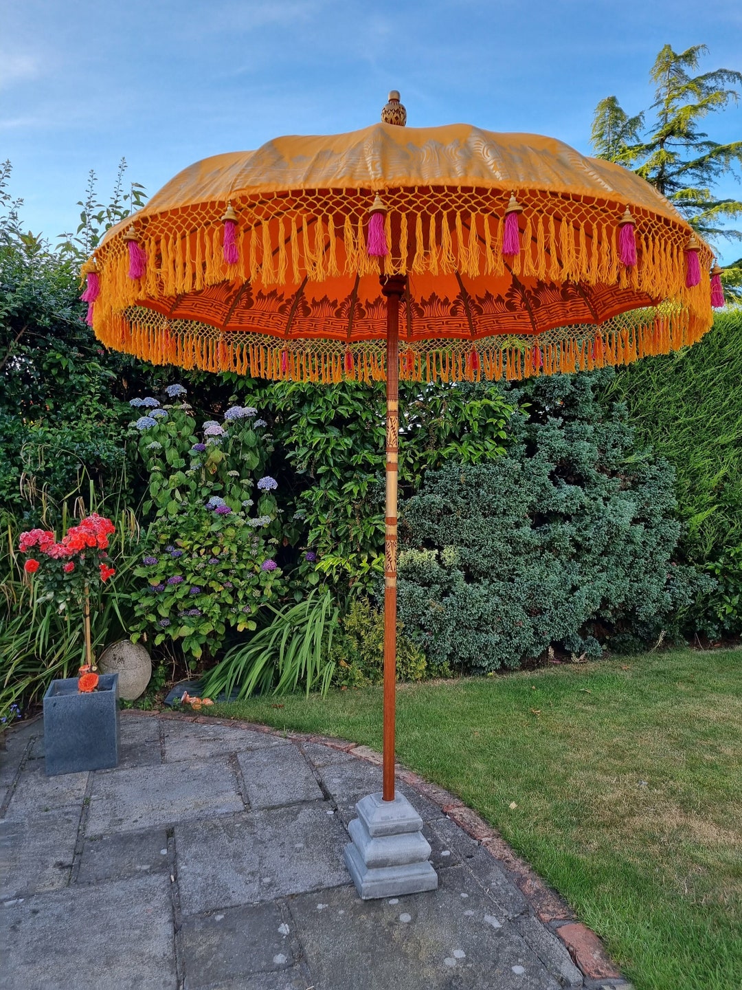 Handmade Balinese Collection Authentic Boho Style Sun Garden Parasol ...