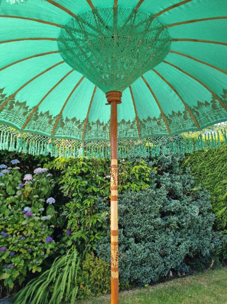 Handmade Balinese Collection Authentic Boho Style Sun Garden Parasol ...