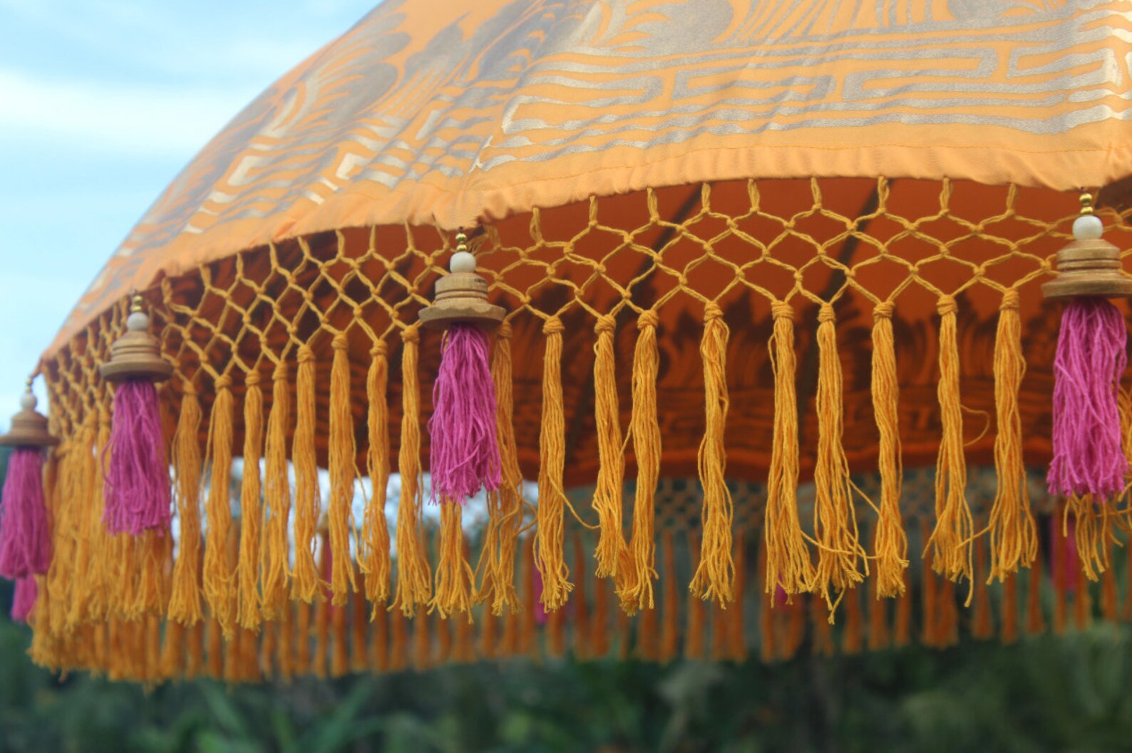 Handmade Balinese Collection Authentic Boho Style Sun Garden Parasol ...