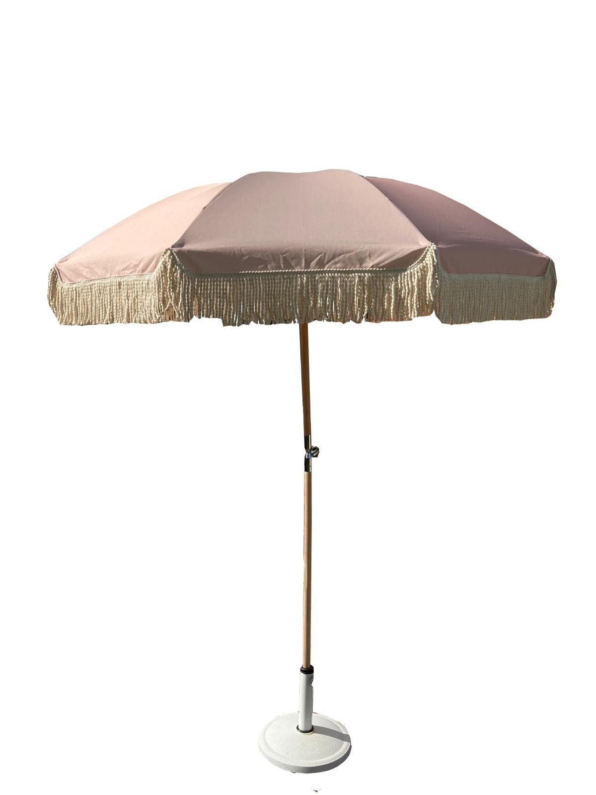 Boho Parasol Umbrella : Nude Beige Panelled Sun Garden Parasol | Etsy ...