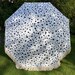 Boho Parasol Umbrella : Dalmation Mono Black and White Print Sun Garden ...