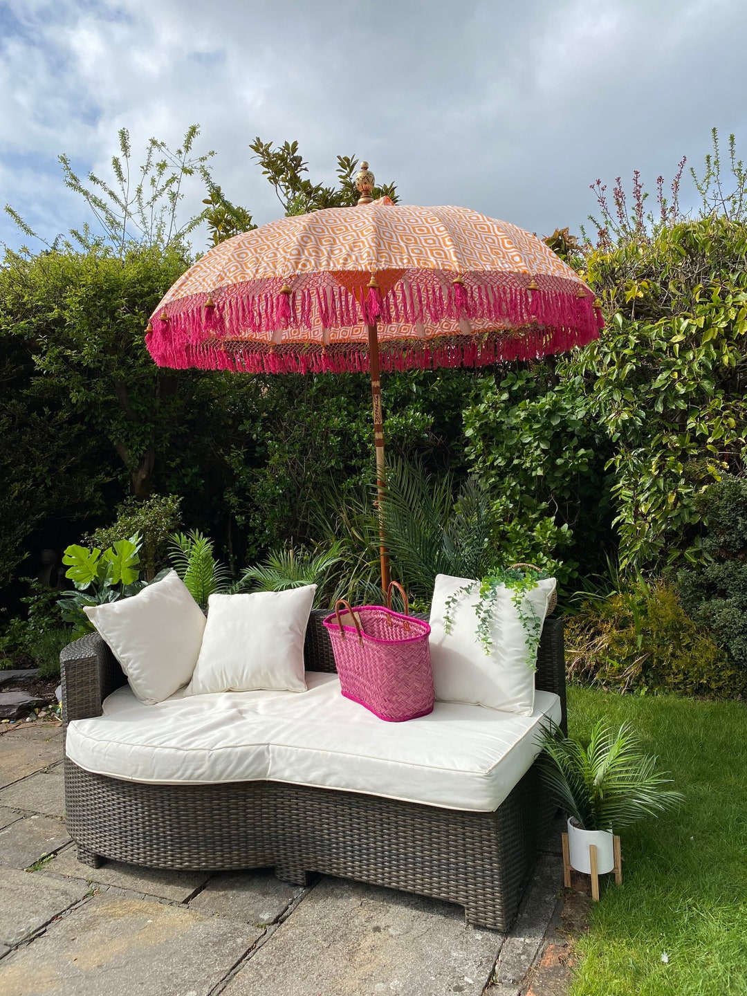 Handmade Balinese Collection Authentic Boho Style Sun Garden Parasol ...