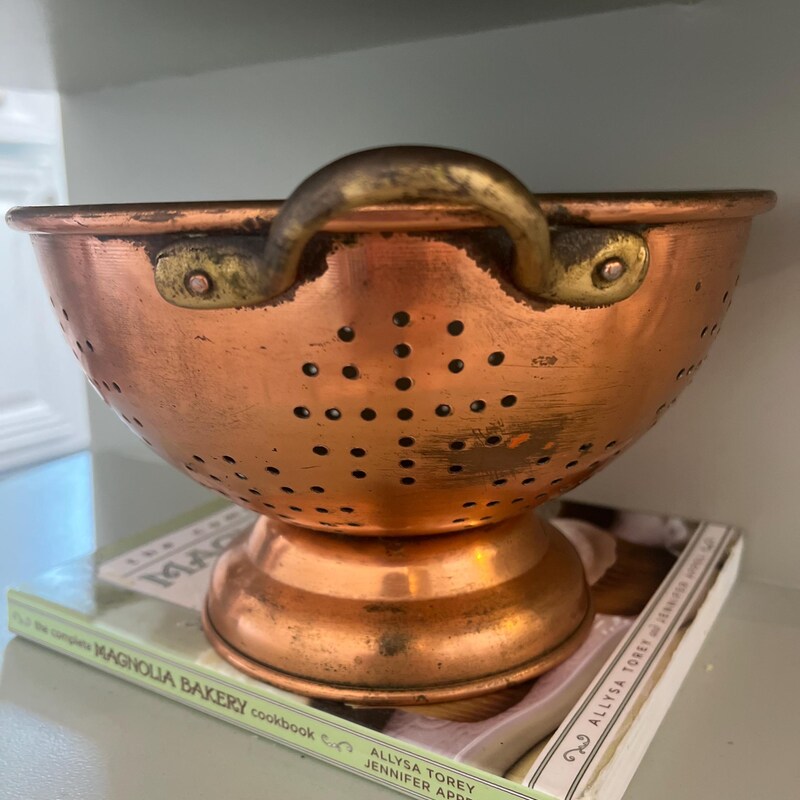 Copper Colander - Etsy