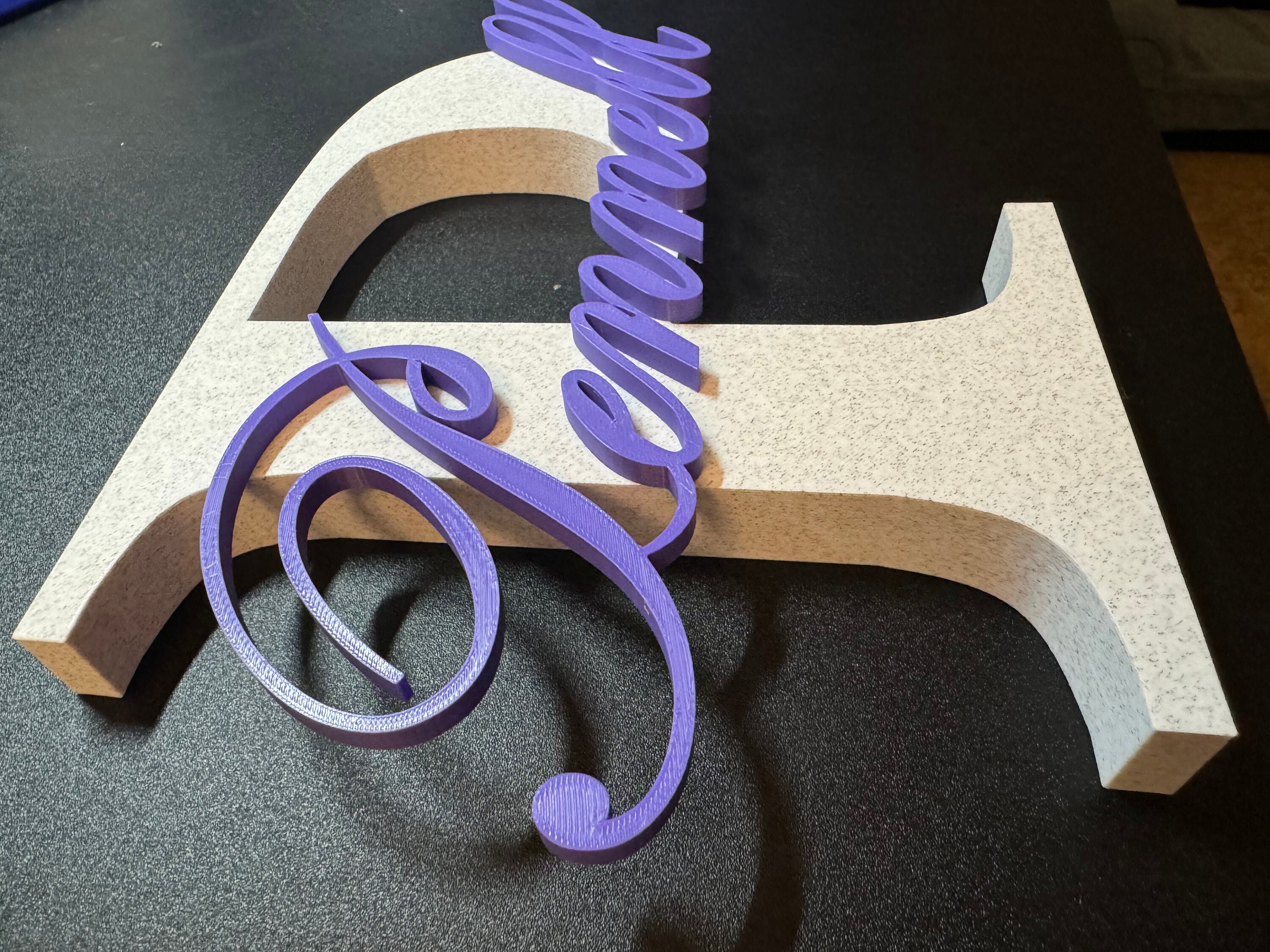 3D Printed Monogram - Etsy