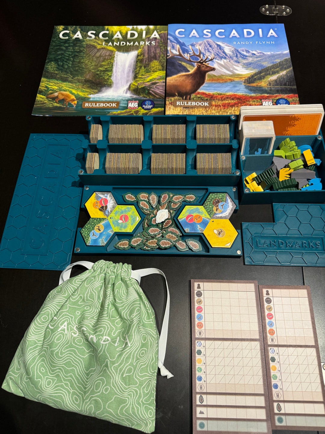 Cascadia Board Game and Expansion Organizer/box Insert - Etsy