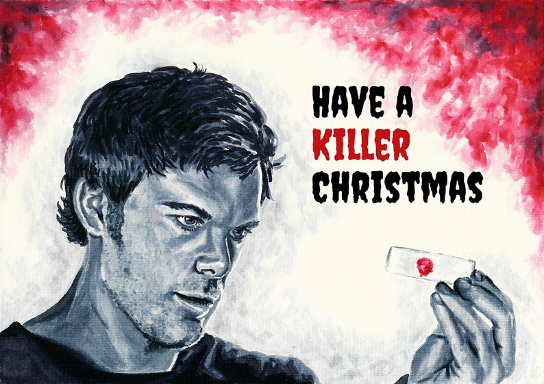 Dexter Christmas Card Dexter Morgan Card Dexter TV Series | Etsy