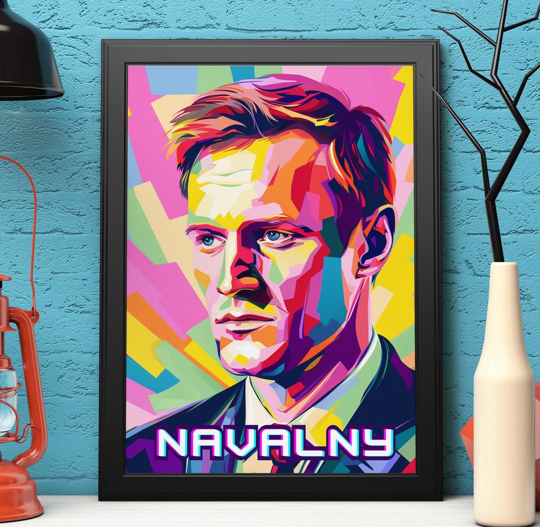 Alexei Navalny Wall Art, Unframed, Pop Art Style Portrait, Navalny ...