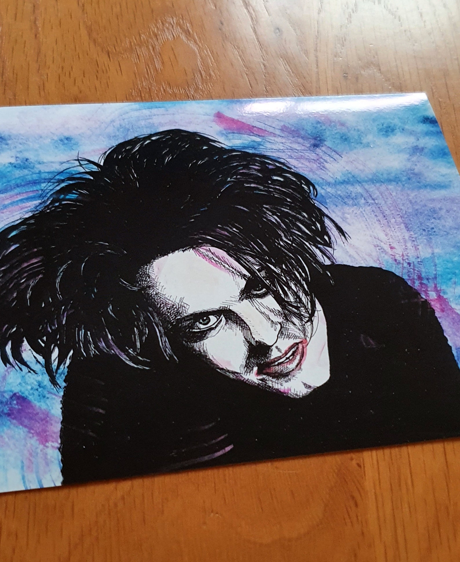 Robert Smith Art Print Unframed Poster of the Cure Goth - Etsy Denmark