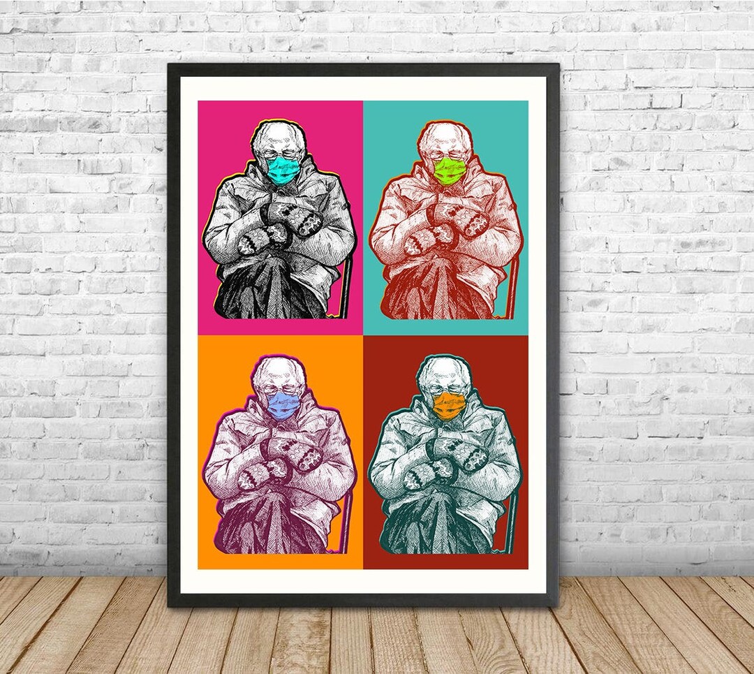 Bernie Sanders Meme - Pop Art Warhol Style Print - Unframed | Bernie ...