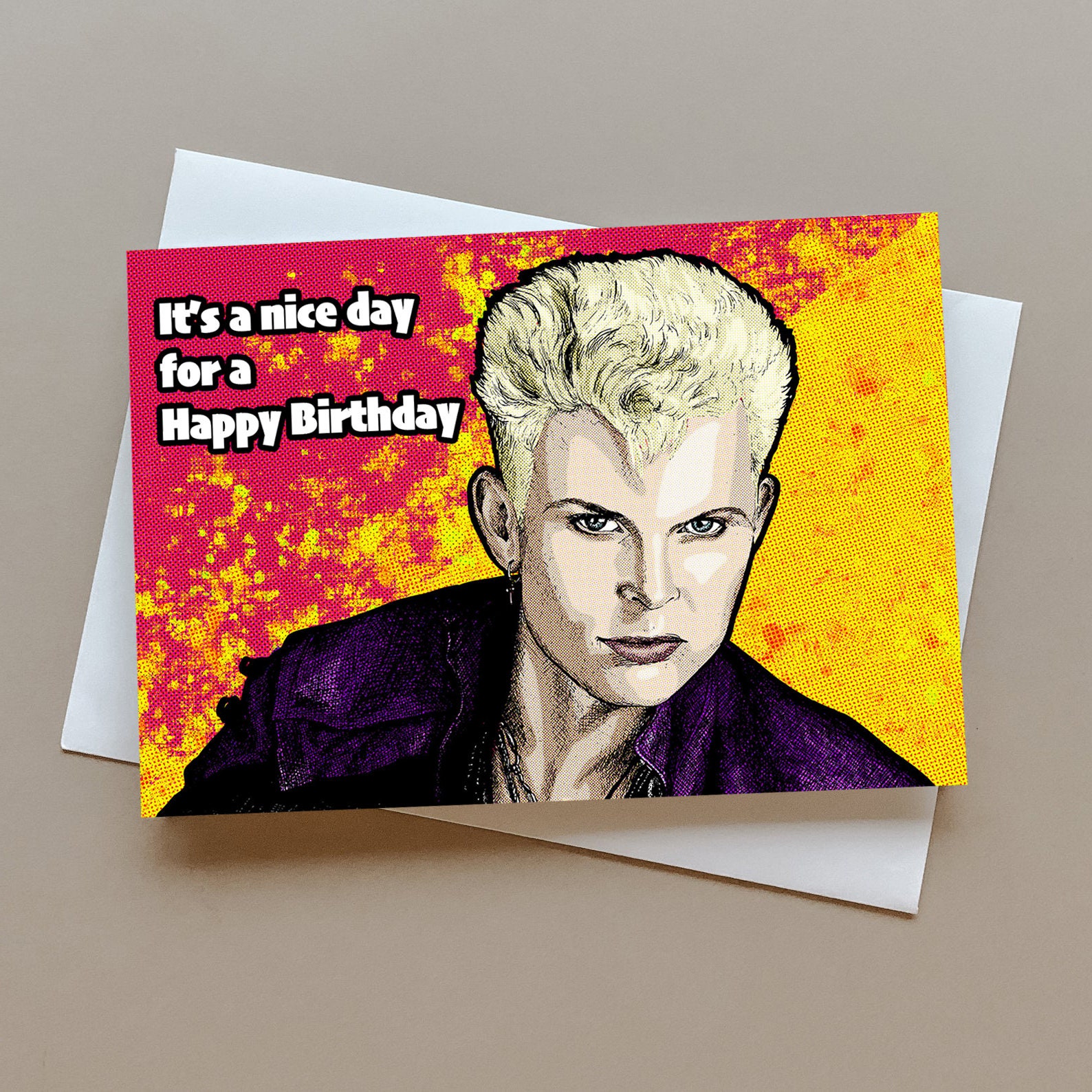 Billy Idol birthday card gift for Billy Idol fan greeting | Etsy Billy Idol birthday card gift for Billy Idol fan greeting | Etsy