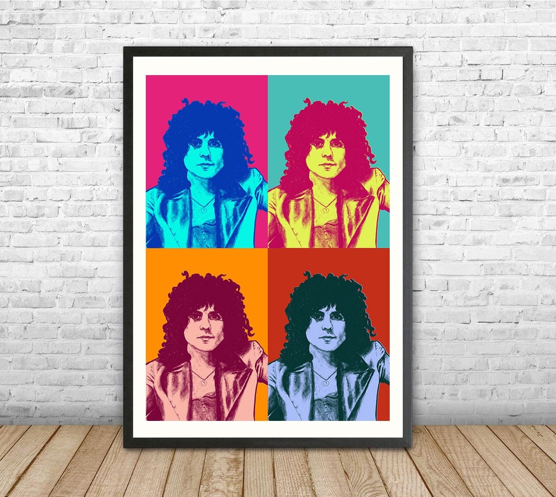 Marc Bolan of T Rex Print Unframed Art Print Marc Bolan Gift Wall Decor ...
