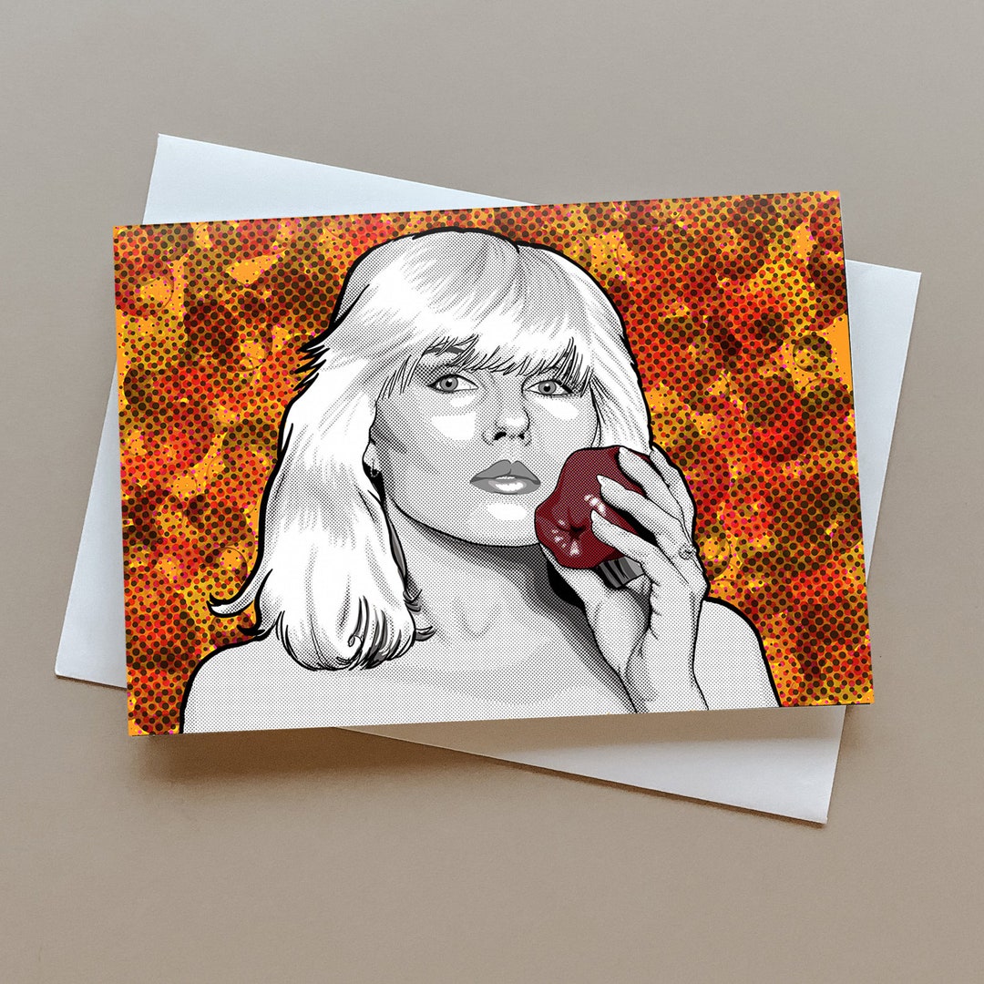 Debbie Harry of Blondie Greeting Card, Birthday Card, Blondie Retro ...