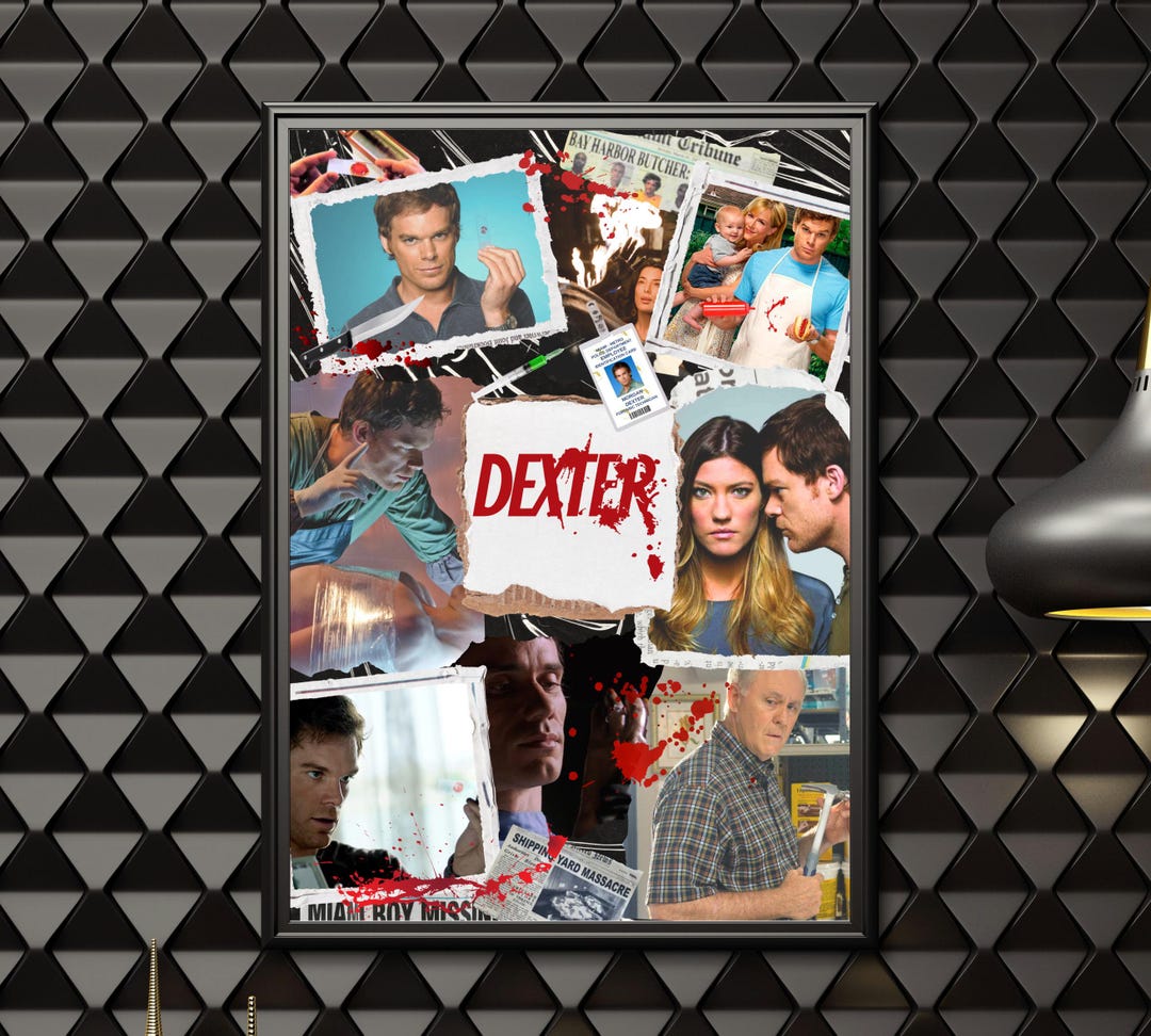 Dexter Photo Collage Art Print, Dexter Poster, Gift for Dexter Fan ...