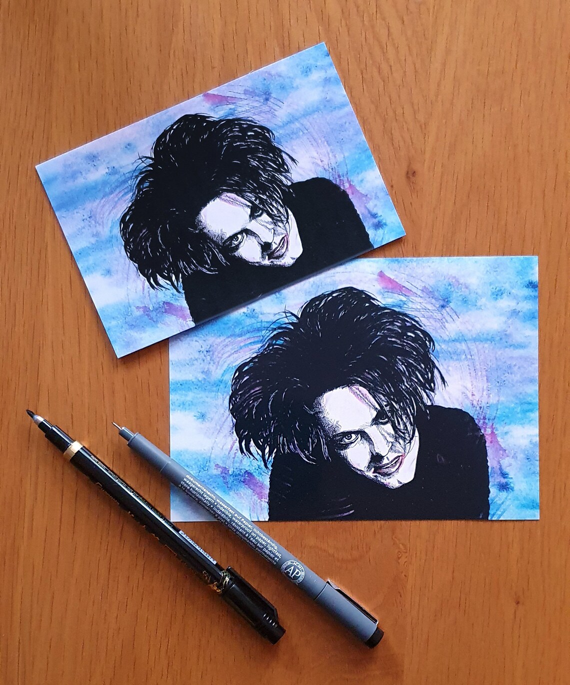 Robert Smith Art Print Unframed Poster of the Cure Goth - Etsy Denmark