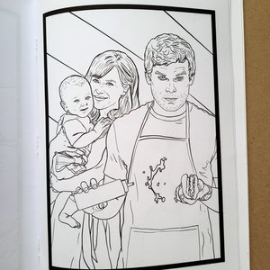 Dexter Colouring Book, Adult Colouring Book, Gift for Dexter Series Fan ...